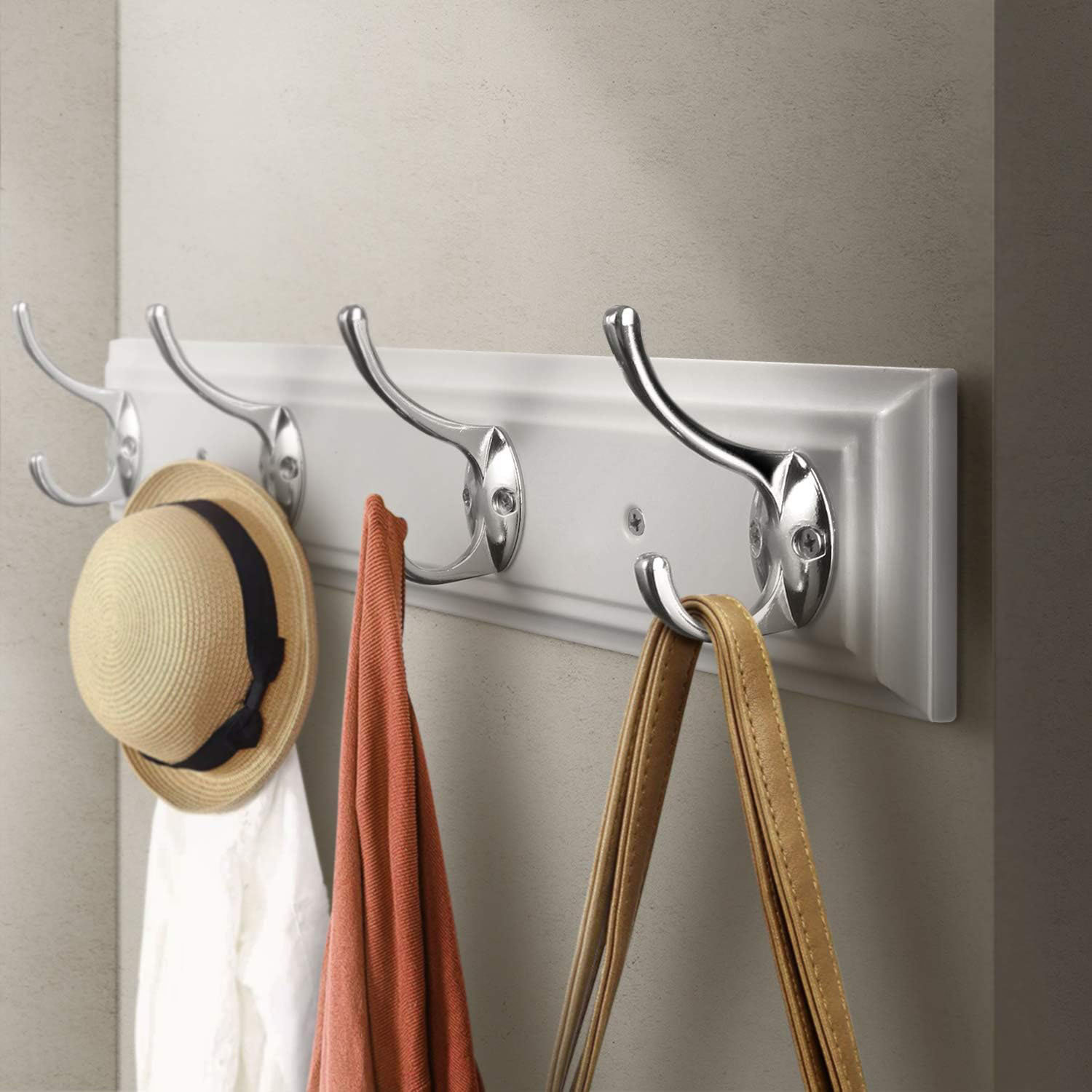 Winston Porter Coat Rack Wall Mounted, Wall Coat Rack With 4 Rustic ...