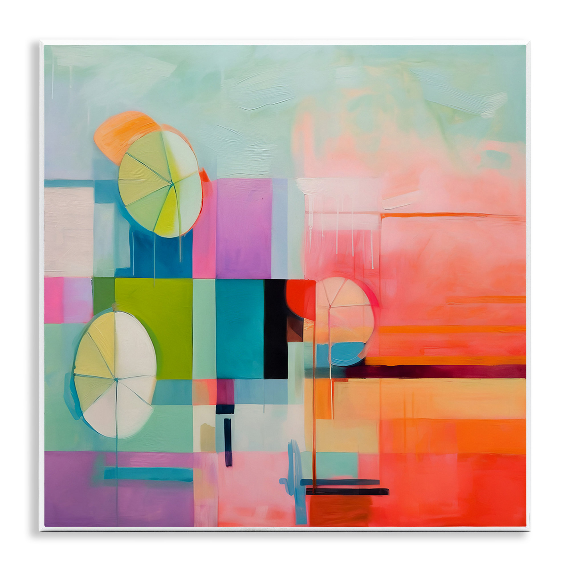 Bay Isle Home™ Beach Umbrellas Abstraction Wall Plaque Art by Irena ...