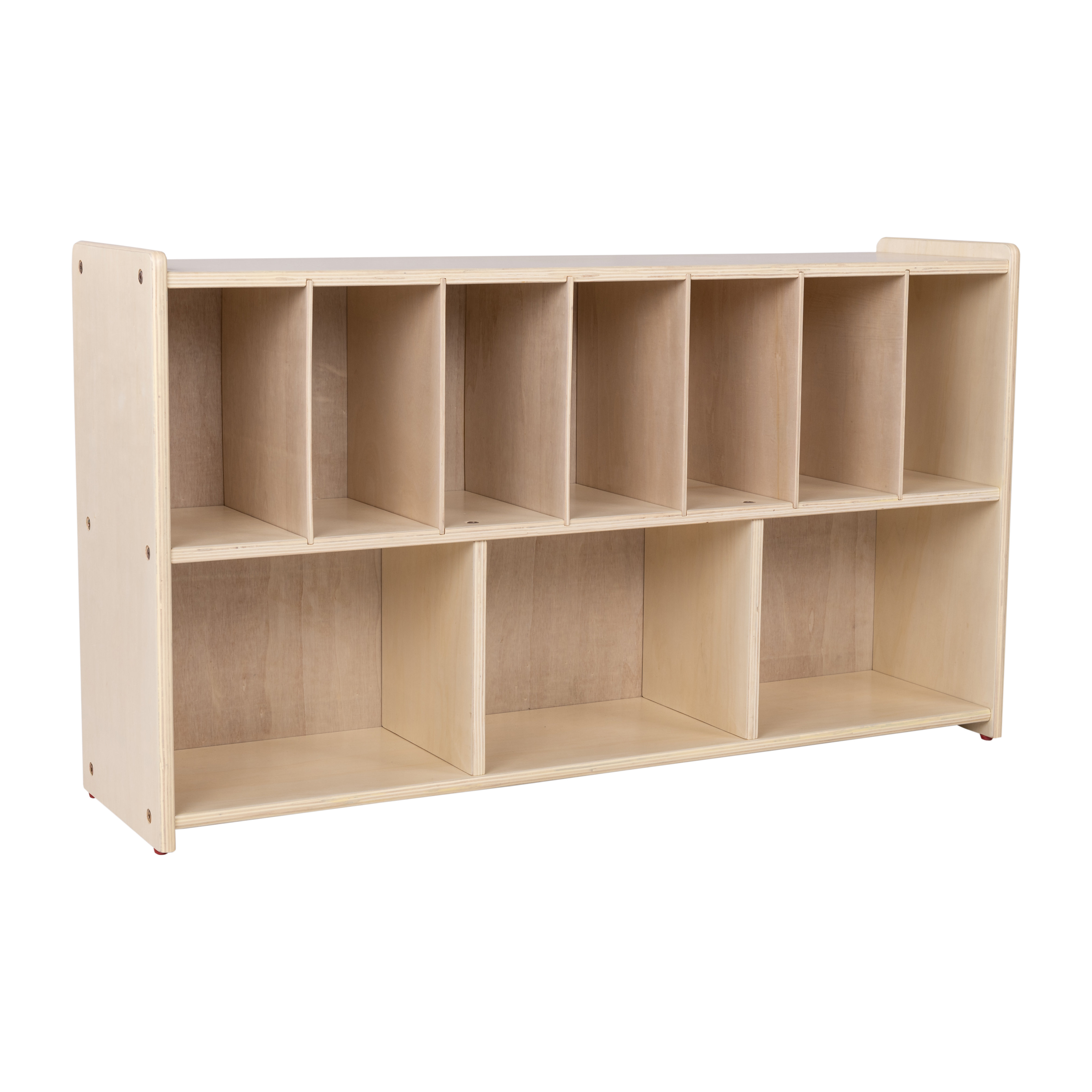 Angeles 10 Compartment Solid Wood Storage Wall Shelf | Wayfair