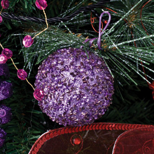 Purple Baubles & Tree Ornaments You'll Love | Wayfair.co.uk