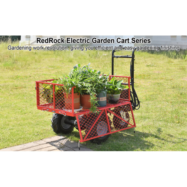 Go Peak Track Wheelbarrow Utility Cart Electric Powered Cart 48V28ah ...