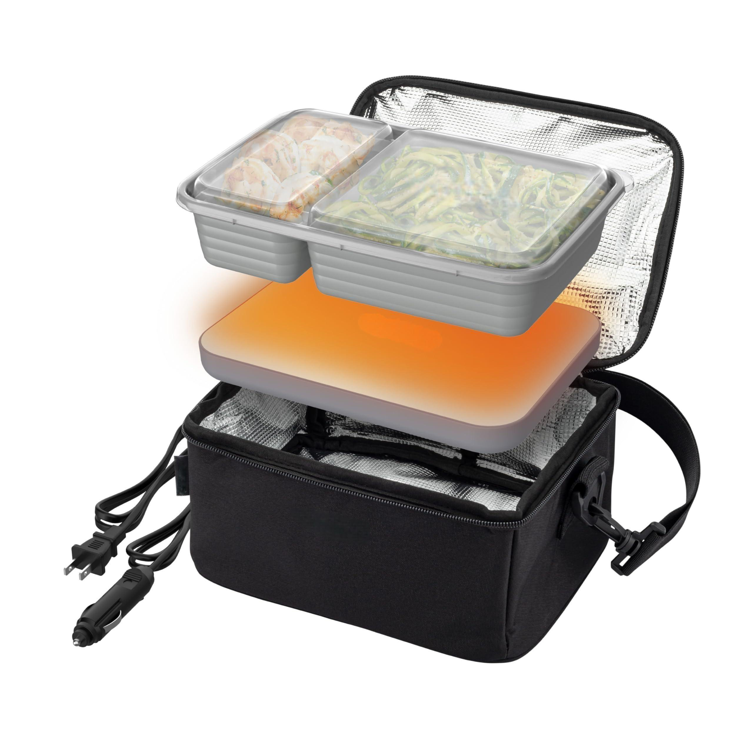 Prep & Savour Heat, Electric Lunch Bag & Food Warmer For Reheating ...