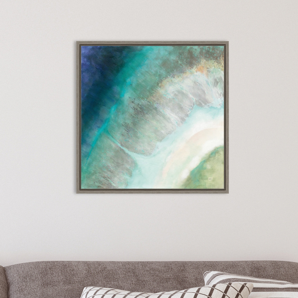 Rosecliff Heights Coastal Diamond by Danhui Nai - Floater Frame ...