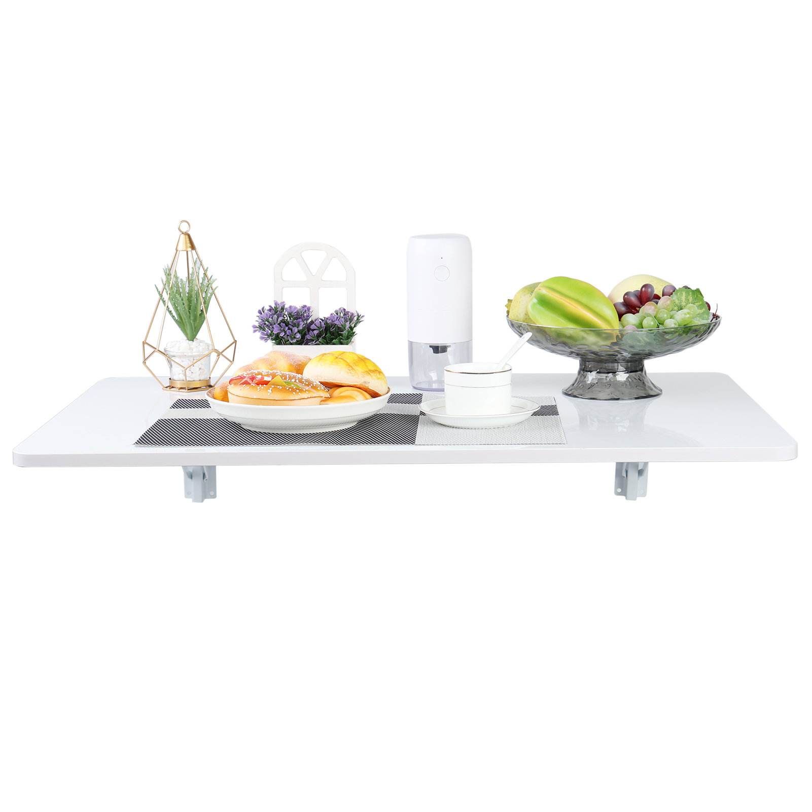 Latitude Run® Wall Mounted Folding Table with Heavy-Duty Bracket | Wayfair