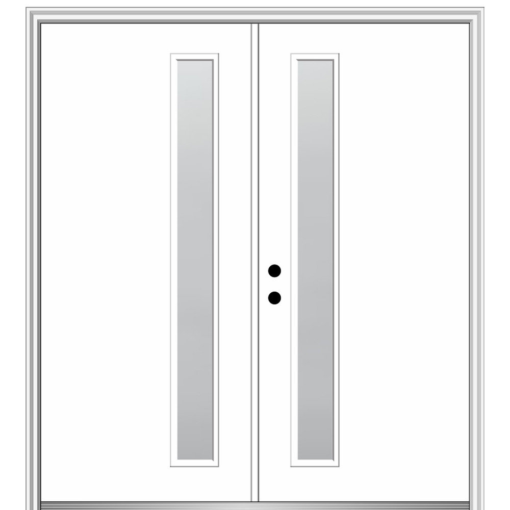 MMI DOOR Spotlight Primed Fiberglass Prehung Front Entry Doors | Wayfair