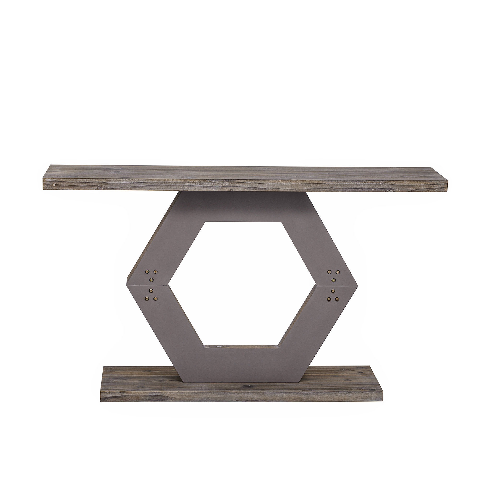 Latitude Run® Entryway Table Concole Table W/Hollow Hexagon Leg ...