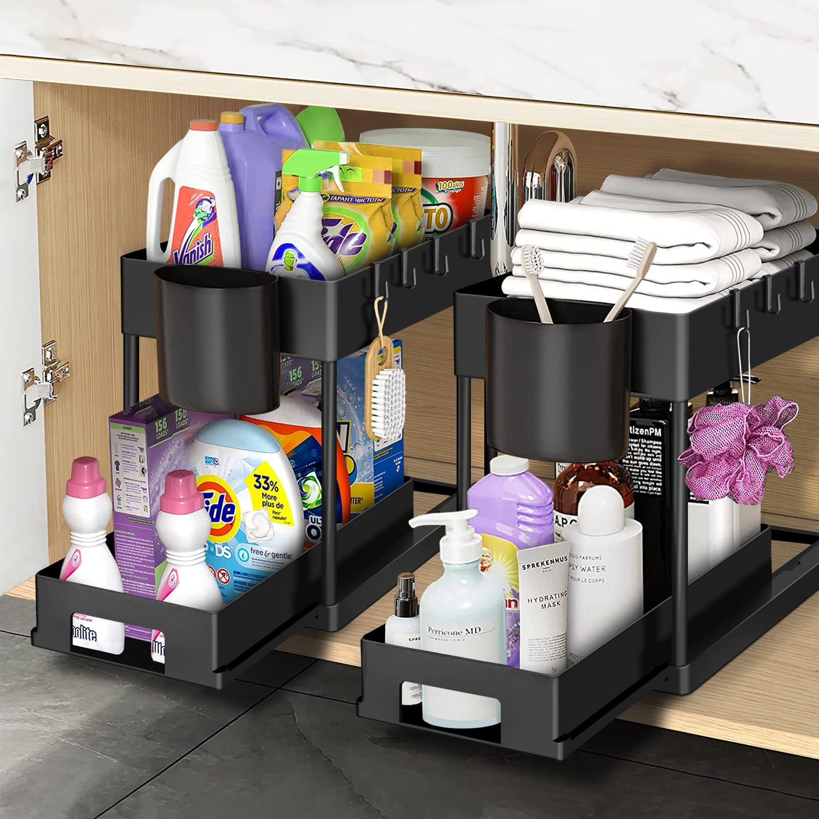 COOREL Plastic Under Sink Organizer | Wayfair