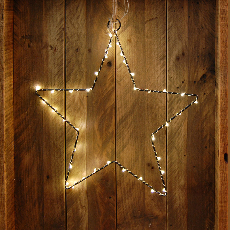 The Holiday Aisle® Battery Operated LED Lighted Metal Stars & Reviews ...