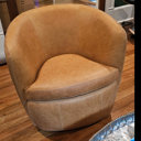 Wade Logan® Azurdee Top Grain 100% Genuine Italian Leather Swivel ...