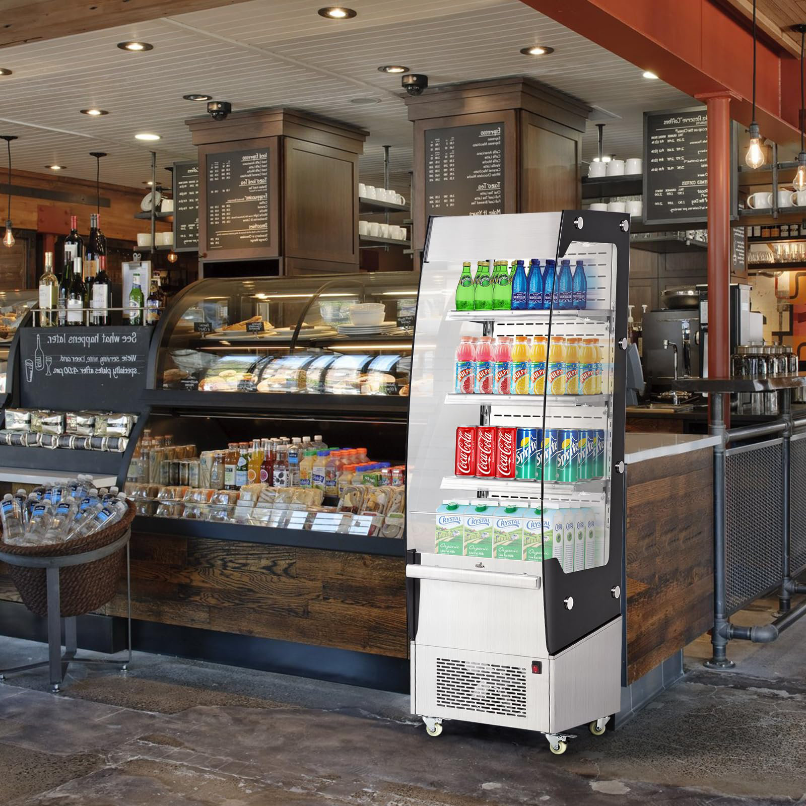 Yuan Home Commercial Refrigerator Display Case, 7.8 Cu.FT Open ...