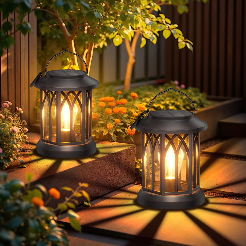 KOOPER 6.2" Solar Powered Integrated LED Outdoor Lantern & Reviews ...