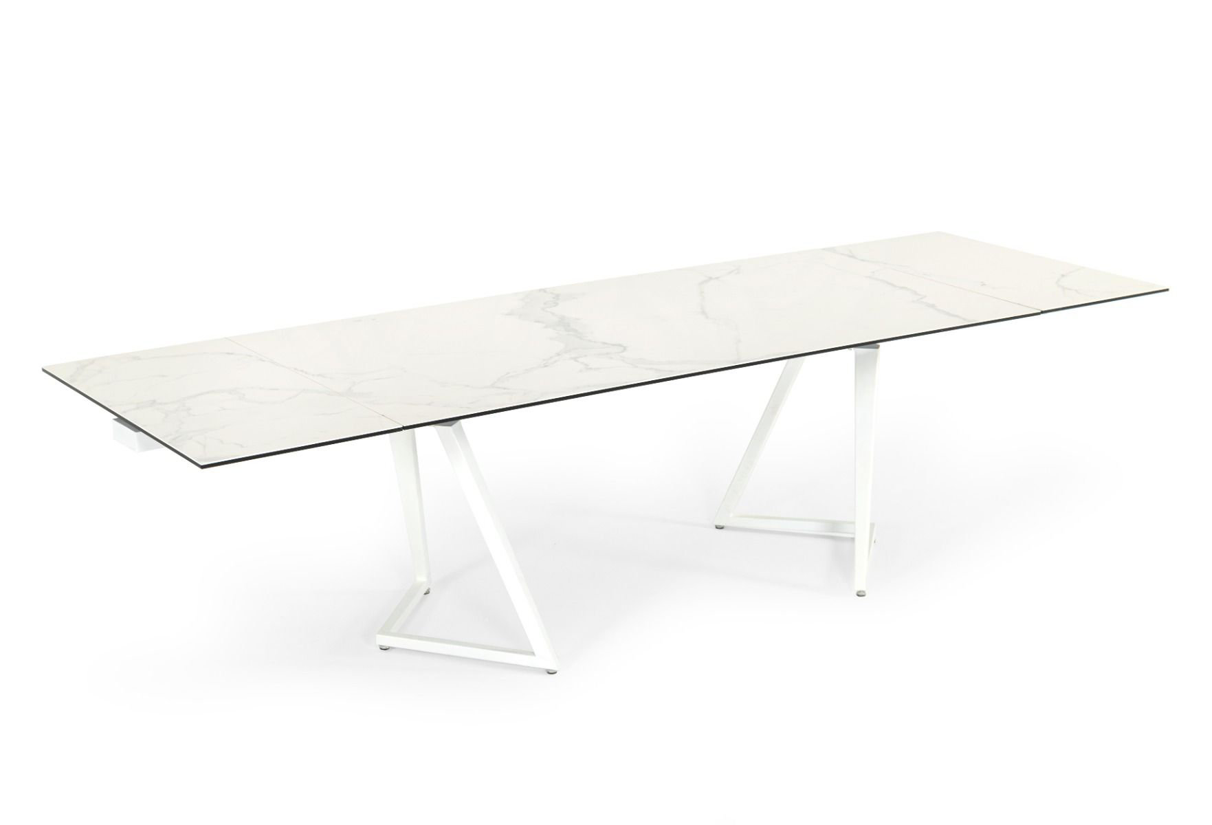 Orren Ellis Farrell - Modern White Extendable Dining Table - Wayfair Canada