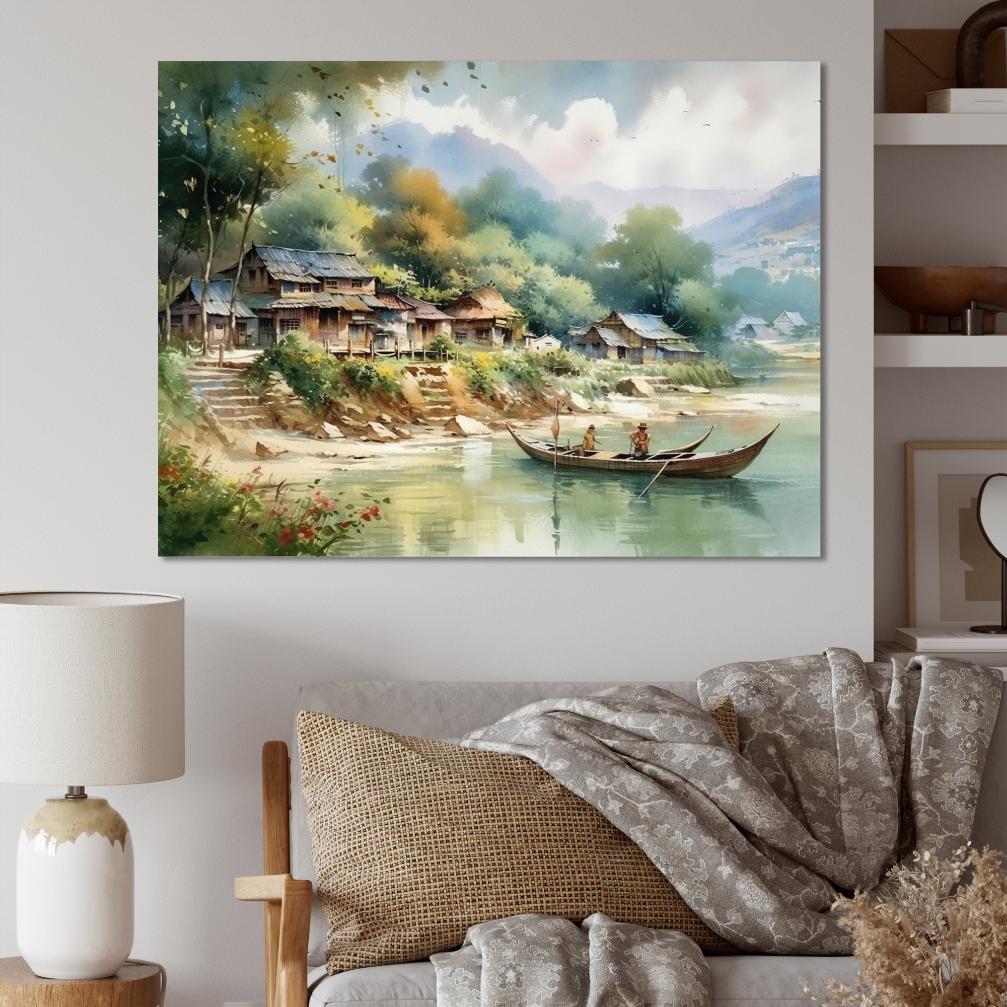 Red Barrel Studio® Mayona Old Village With The River And Mountains III ...