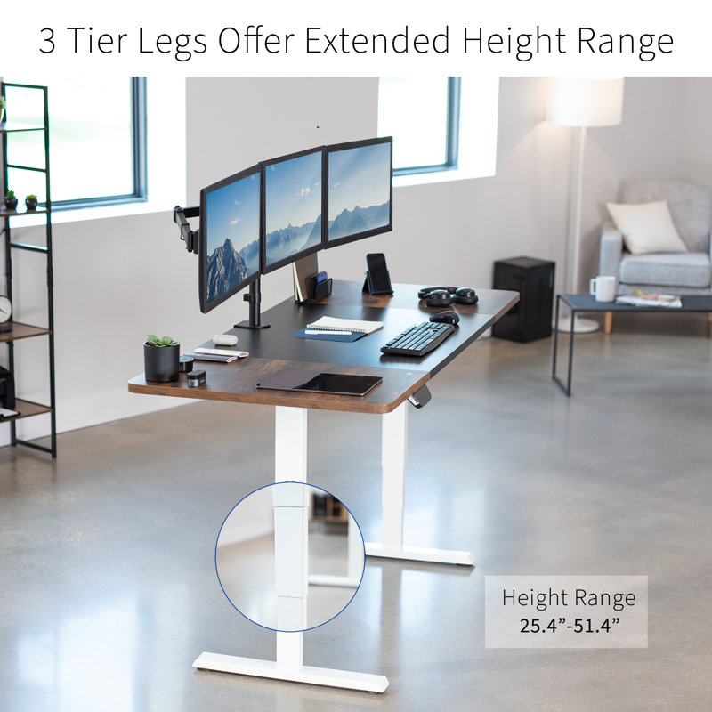 VIvo Electric 71" x 30" Stand Up Desk Workstation, 2B7B Series ...