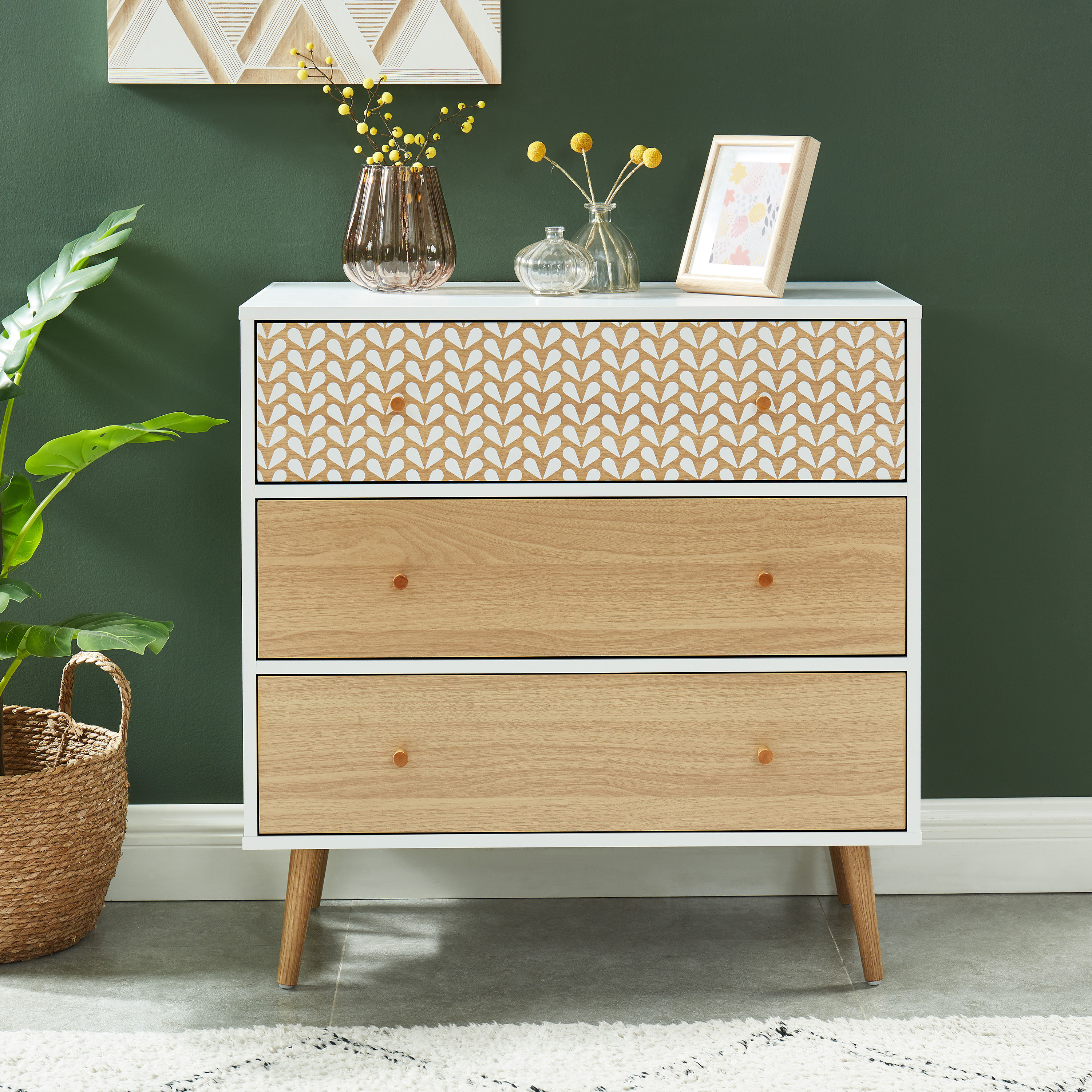 Norden Home Cromwell 3 Drawer 78Cm W Chest of Drawers | Wayfair.co.uk