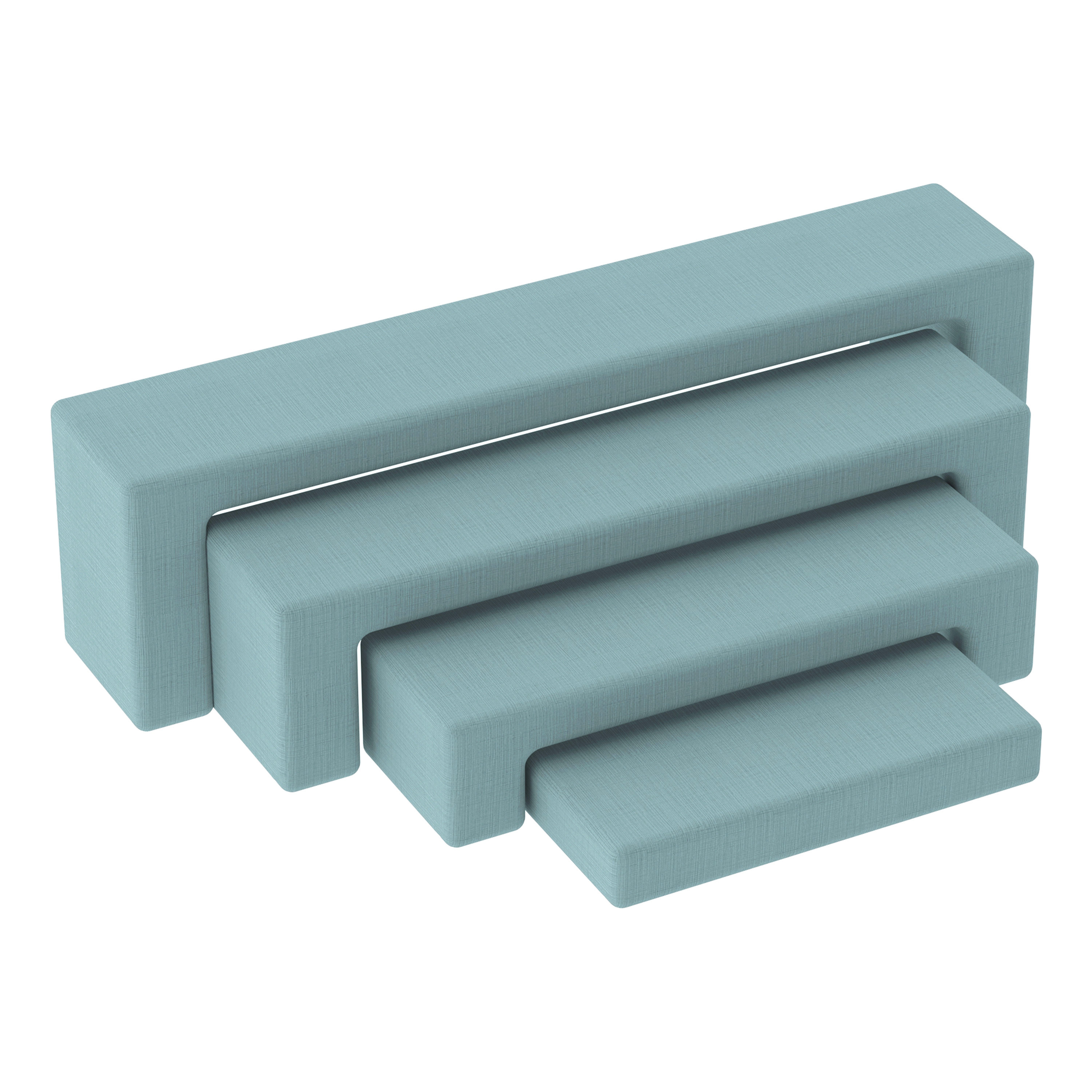 Factory Direct Partners Pro Series Nesting Benches, 4-Piece Set ...