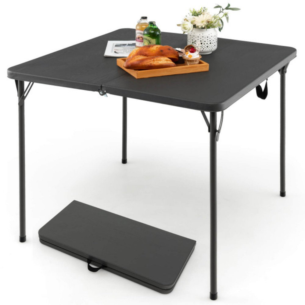 Arlmont & Co. Folding Camping Table With HDPE Tabletop And Rustproof ...