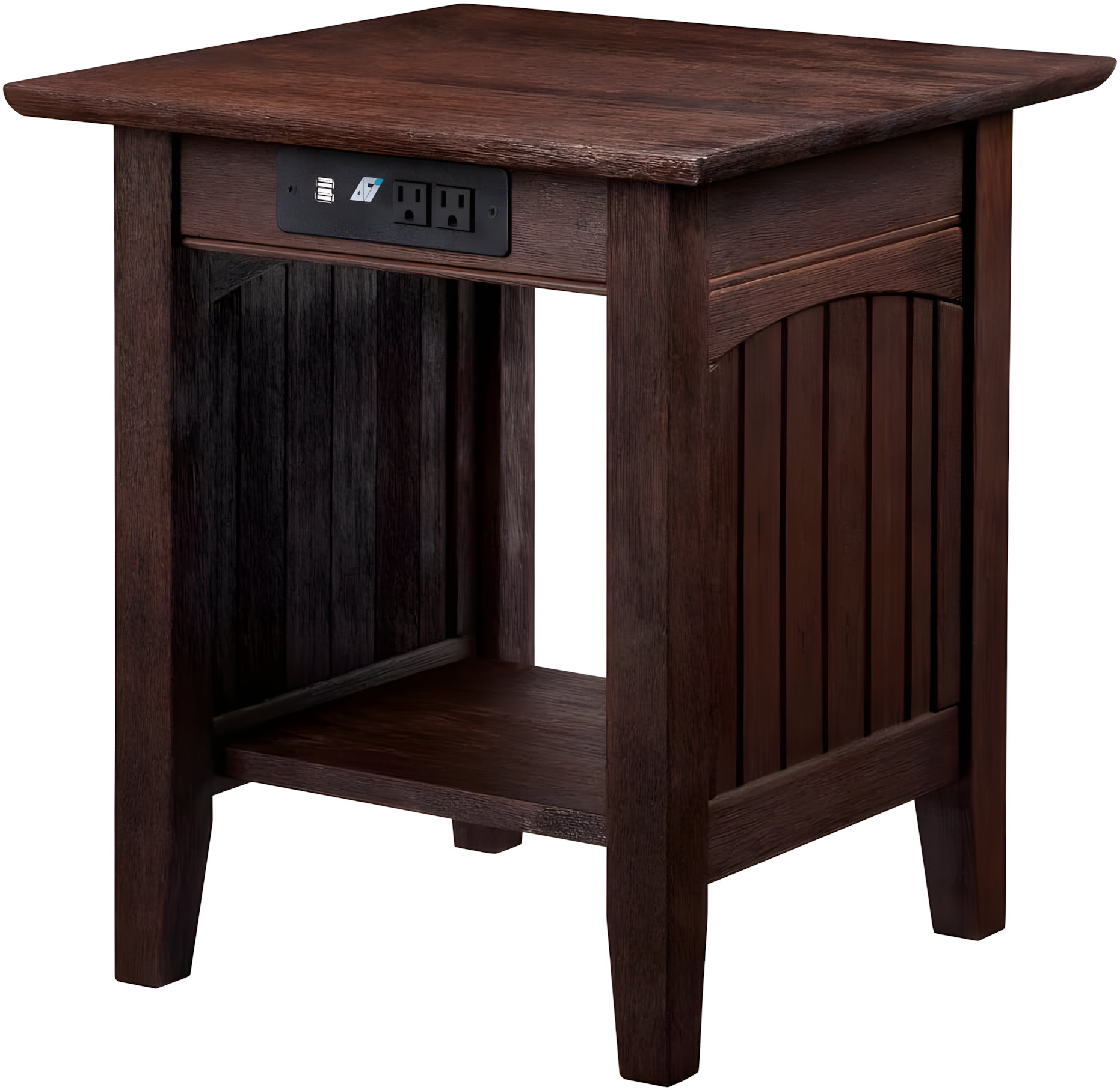 Red Barrel Studio® Nantucket End Table With Built-In Charging Station ...