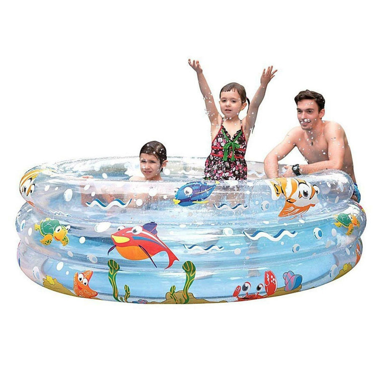 Samuel Alexander Round Inflatable Pool 53cm H x 150cm W x 150cm L ...