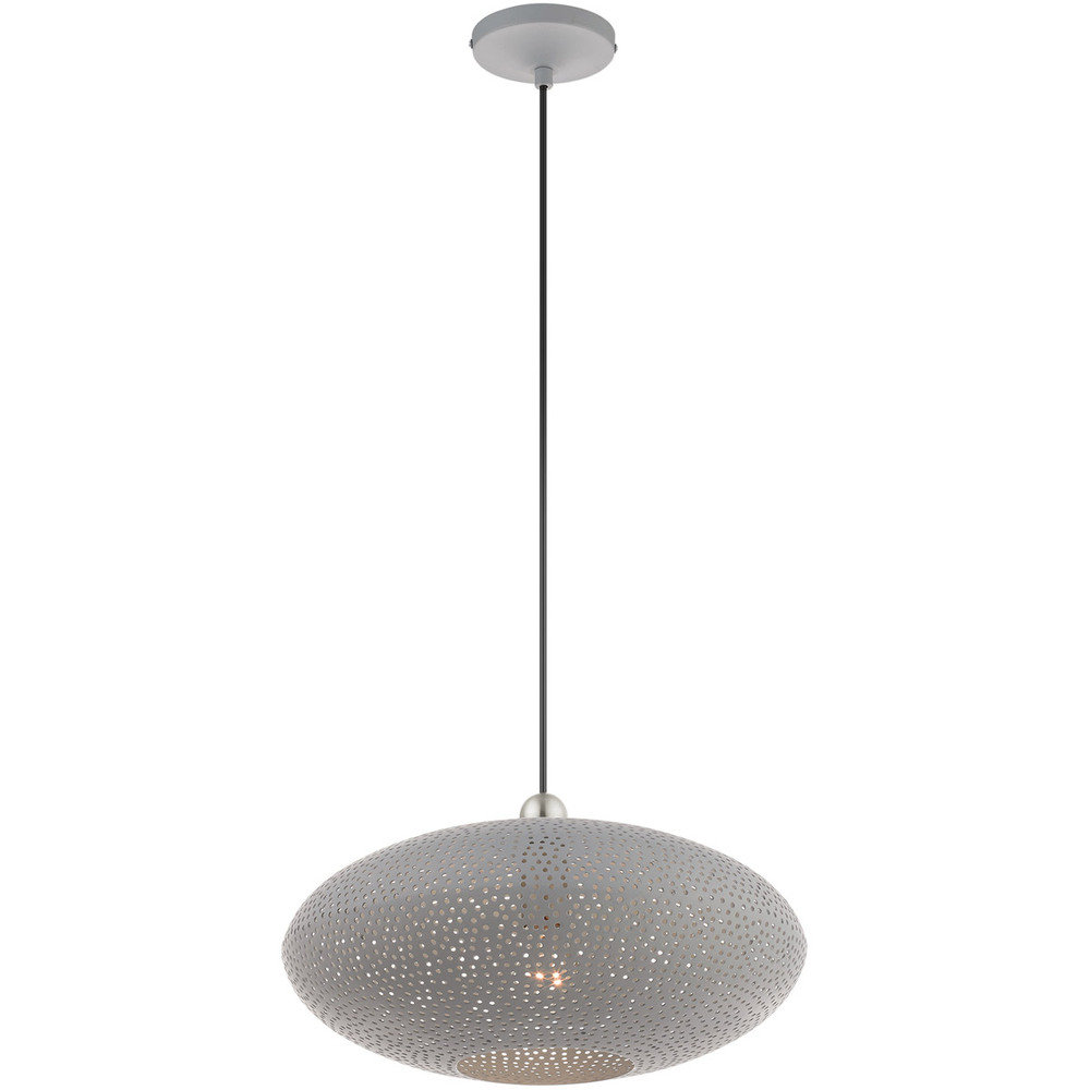 Lighting Lumens 1 Light Nordic Grey Pendant Light Hanging Light Fixture ...