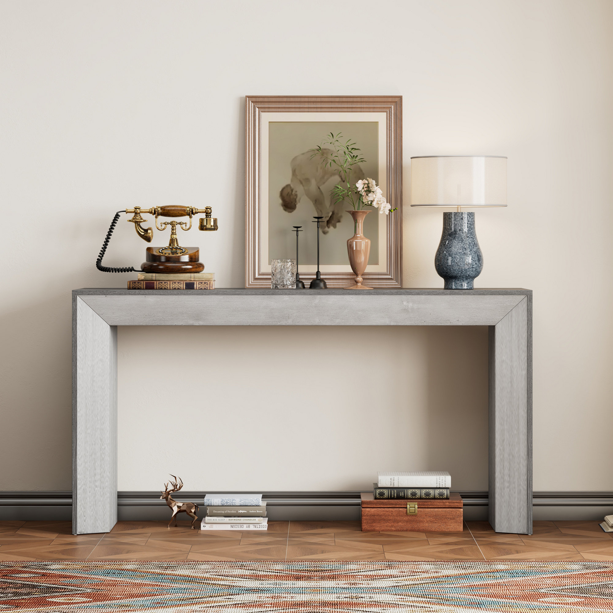 Dovecove Mirod Elegant Console Table,Fireplace Design,Simple And ...