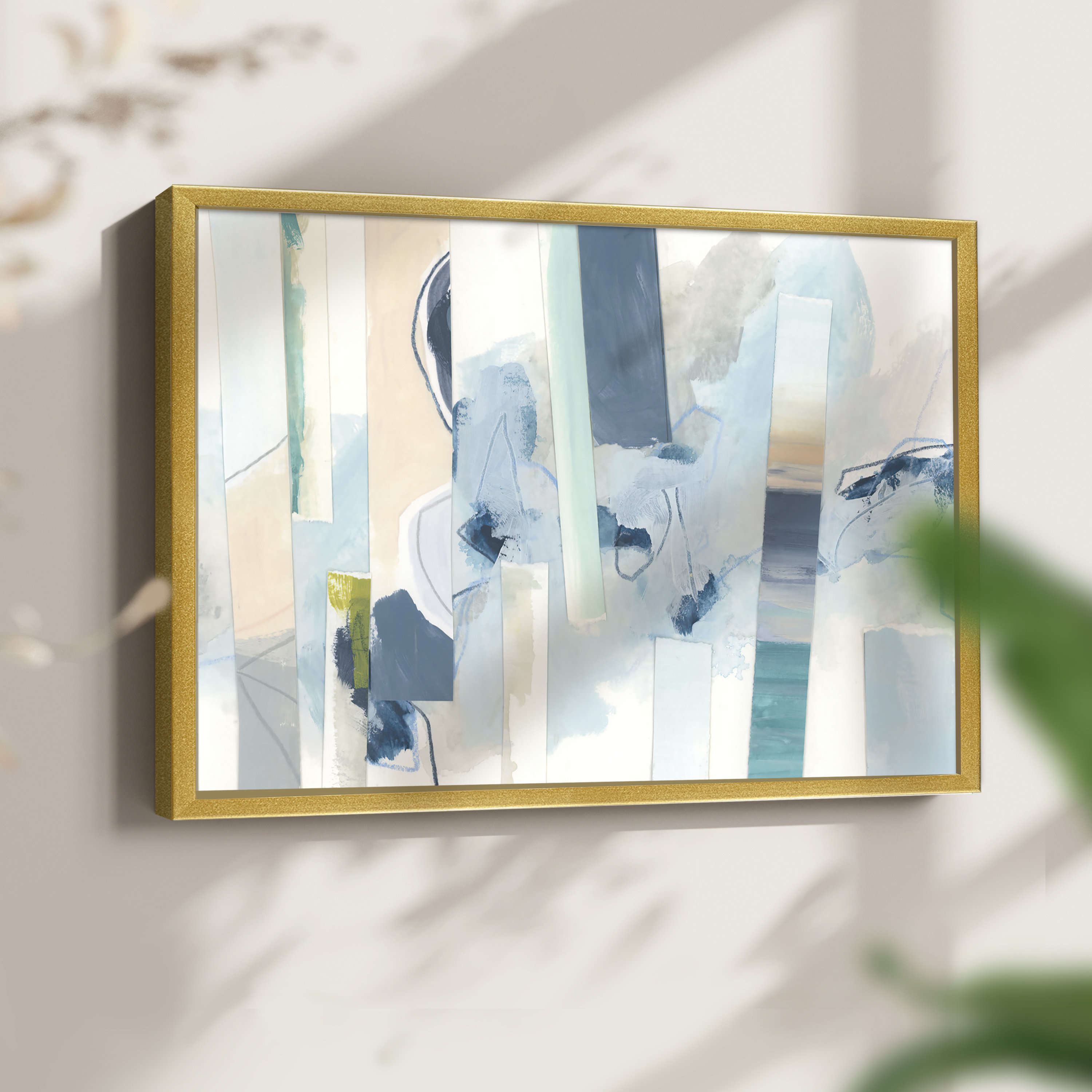 Wrought Studio™ Liquid Strata II -Framed Print - Restickable | Wayfair