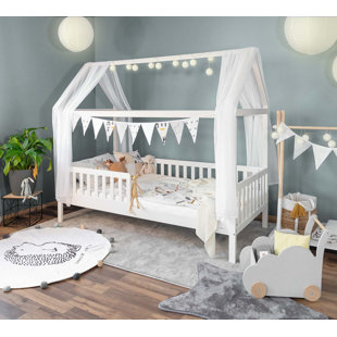 Vipack Tipi Bunk Bed with Border, Roof Frame and Roll -Up Slatted Frame ...