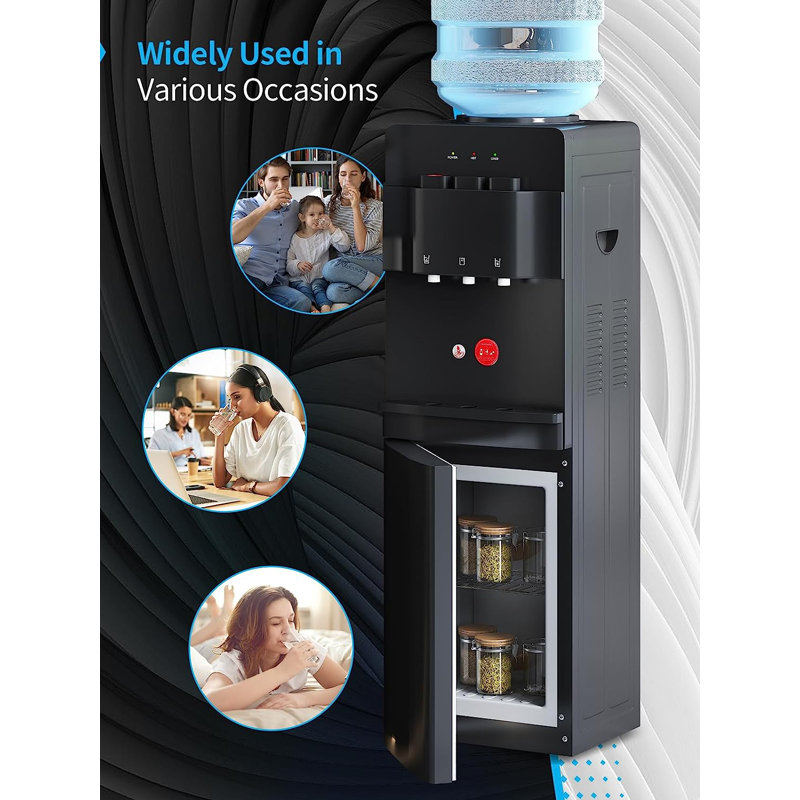 TABU 5 gallon Water Cooler Dispenser, Hot & Cold Water Cooler Dispenser ...