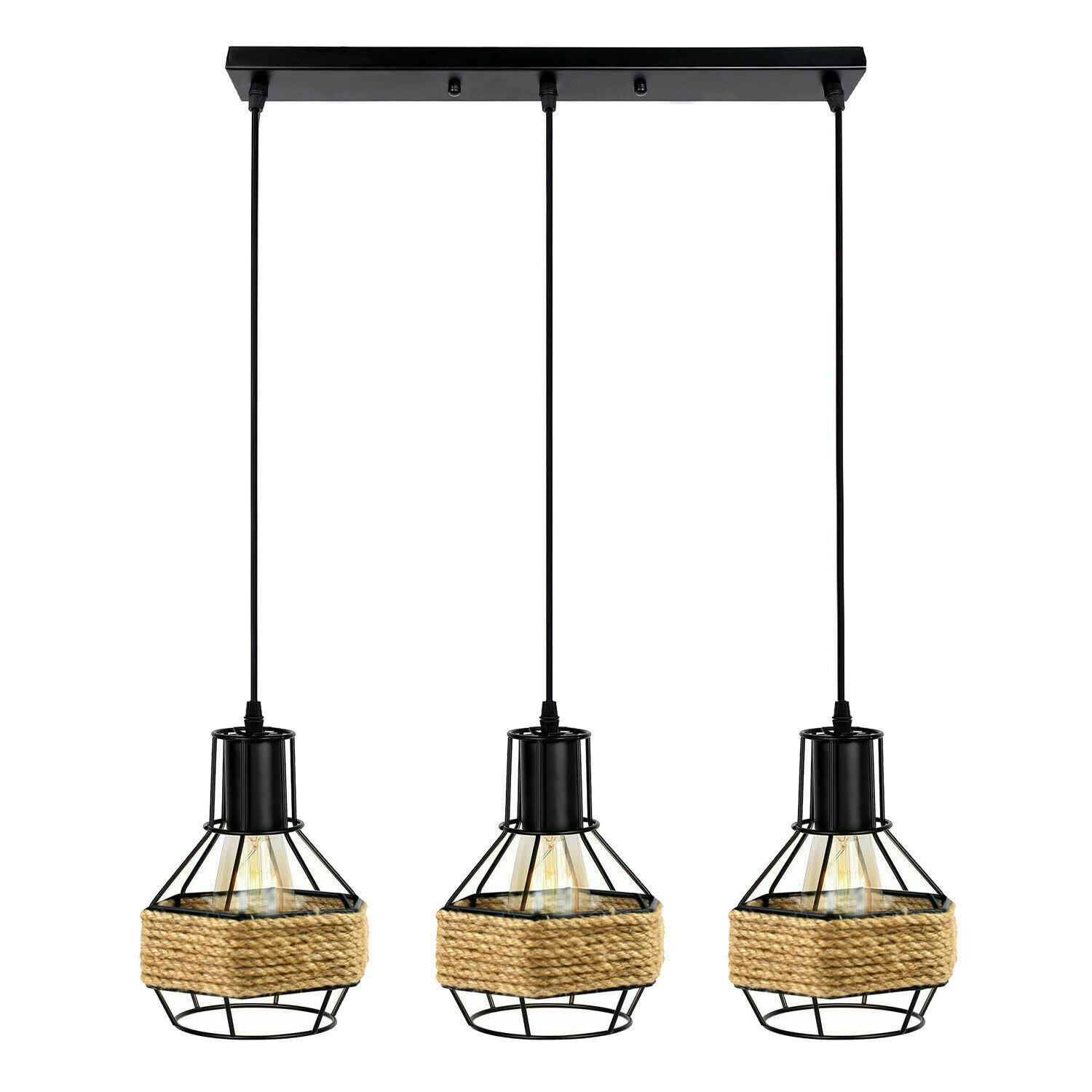 Williston Forge Kadil 3 - Light Kitchen Island Geometric Pendant ...