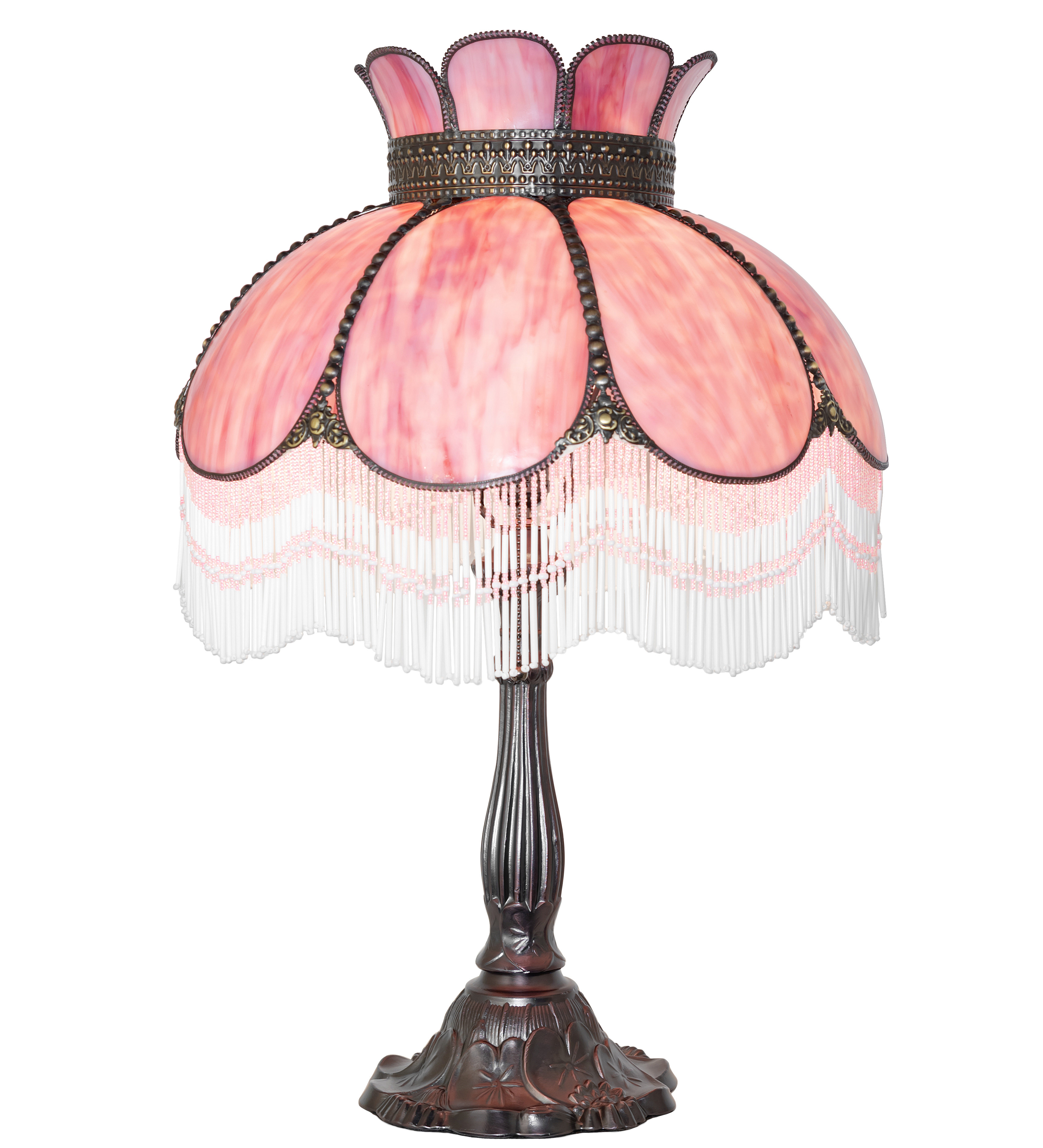 Bloomsbury Market 26" High Anabelle Fringed Table Lamp | Wayfair