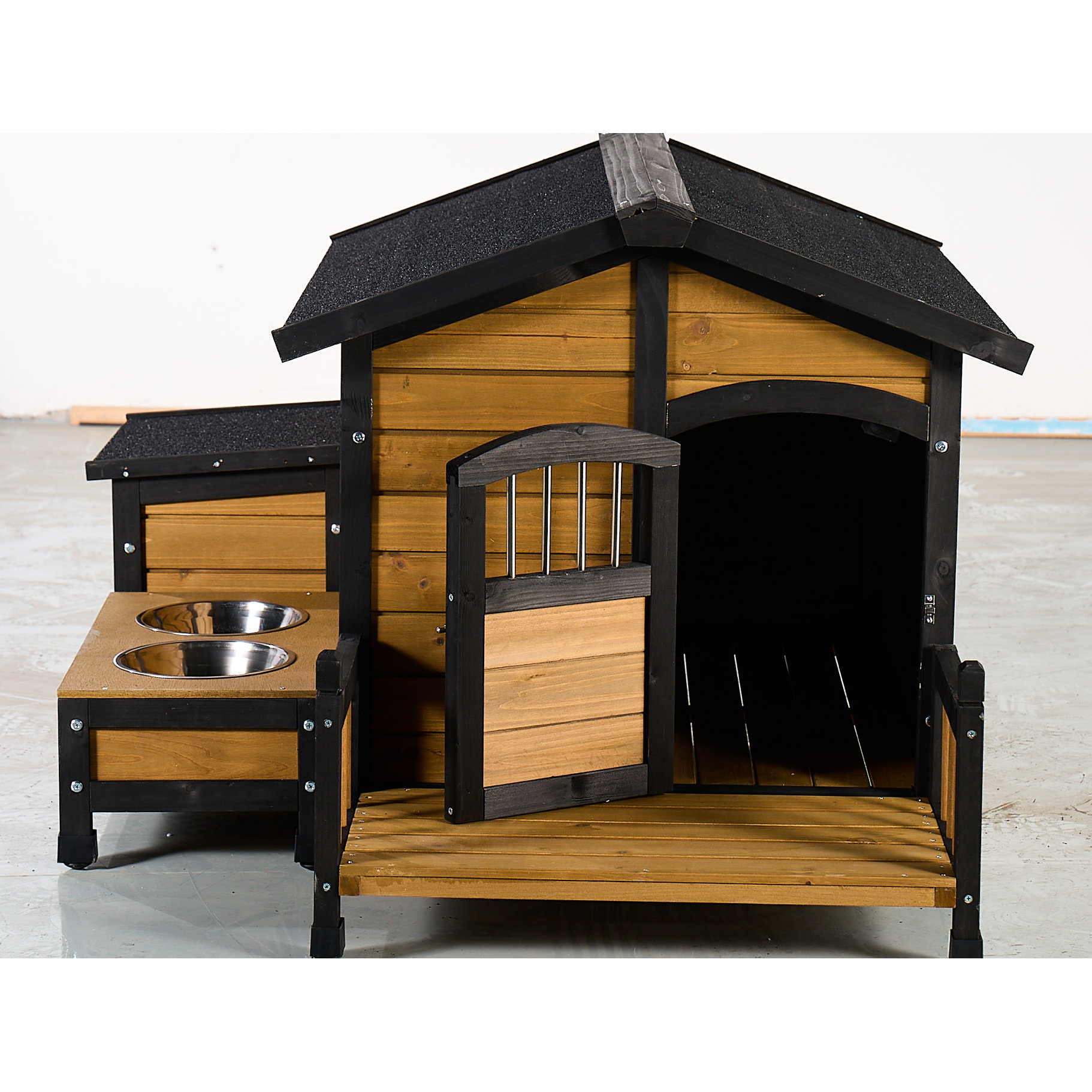 One Allium Way® Dog Home With Lockable Door, Storage Box, And Porch ...