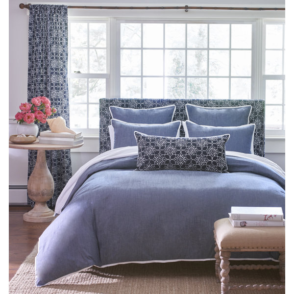 County Road Core Basic Denim Blue Modern & Contemporary Duvet Cover ...