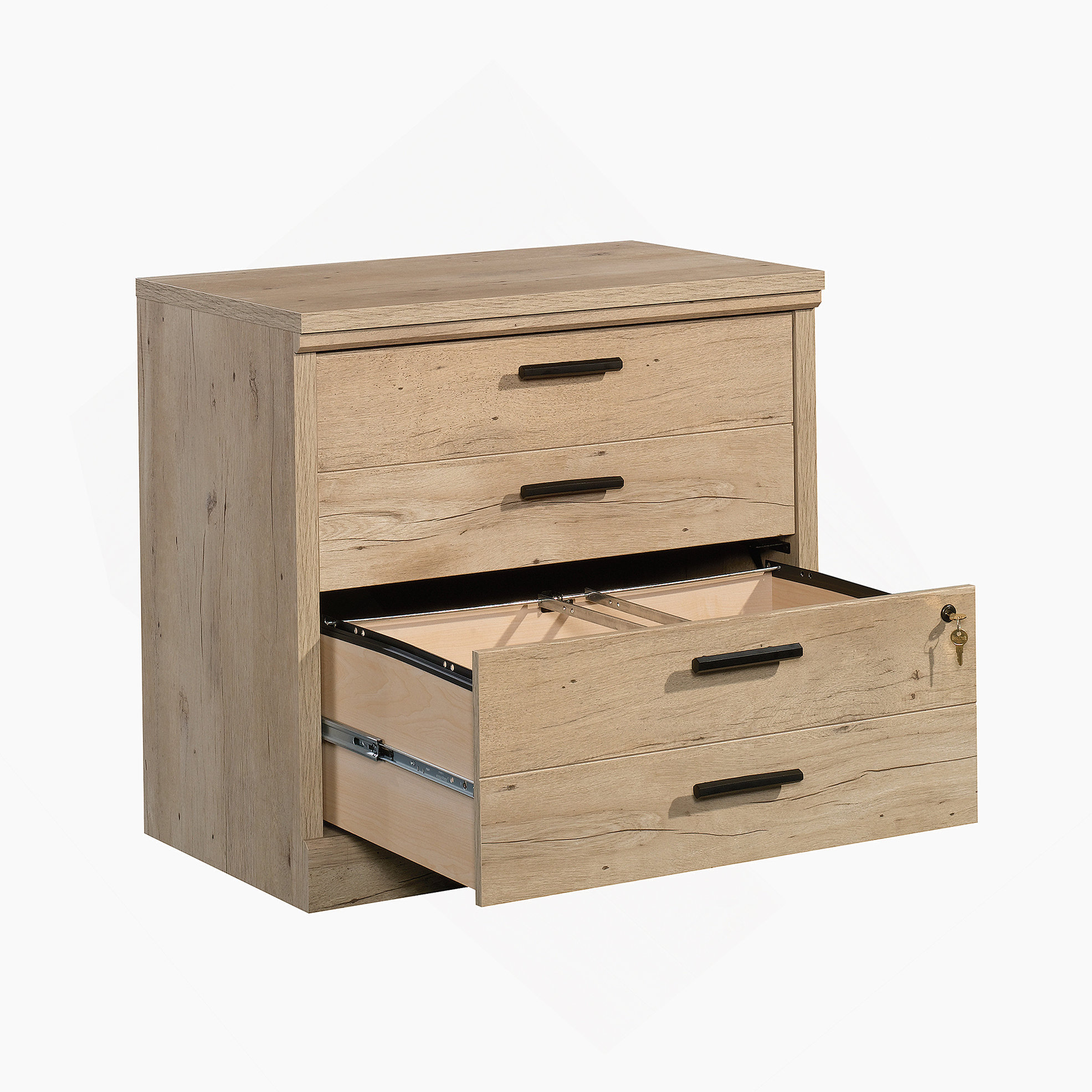 Latitude Run® Lateral File, Brown Finish | Wayfair