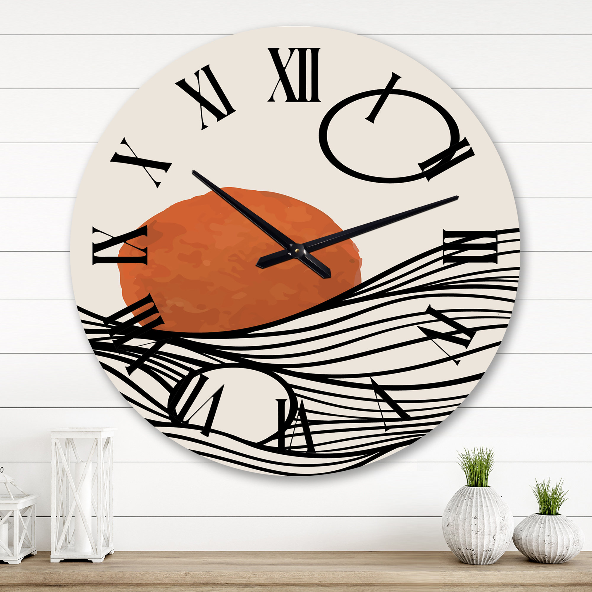 East Urban Home Oversized Abstract Organic Vintage Circular Composition ...