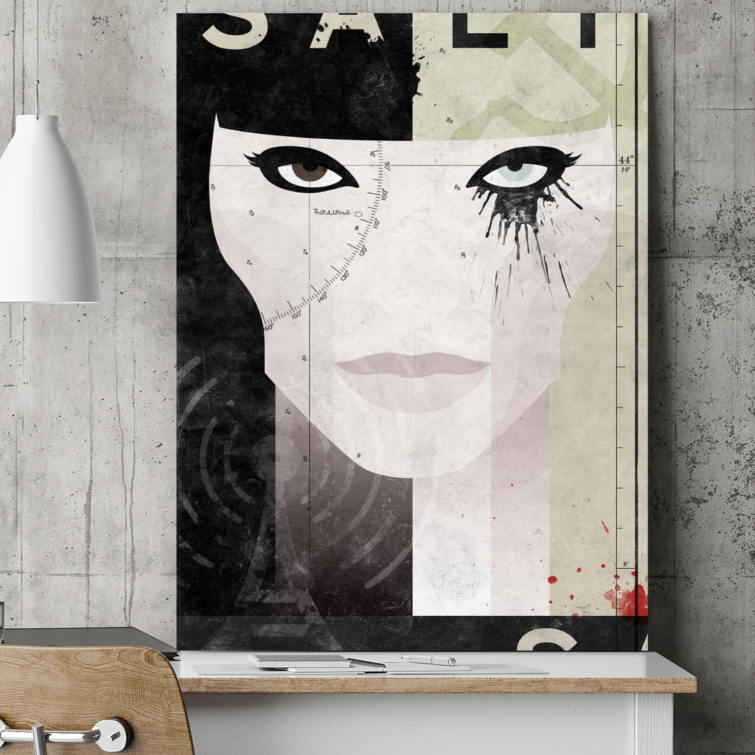 Courtside Market 'Salt' Graphic Art Print on Wrapped Canvas | Wayfair