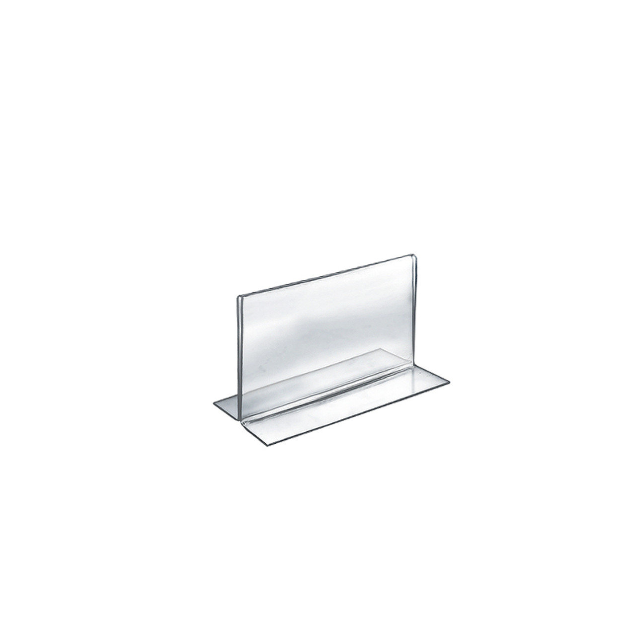 Azar Displays Bottom Loading Clear Acrylic T-Frame Sign Holder 6" Wide ...