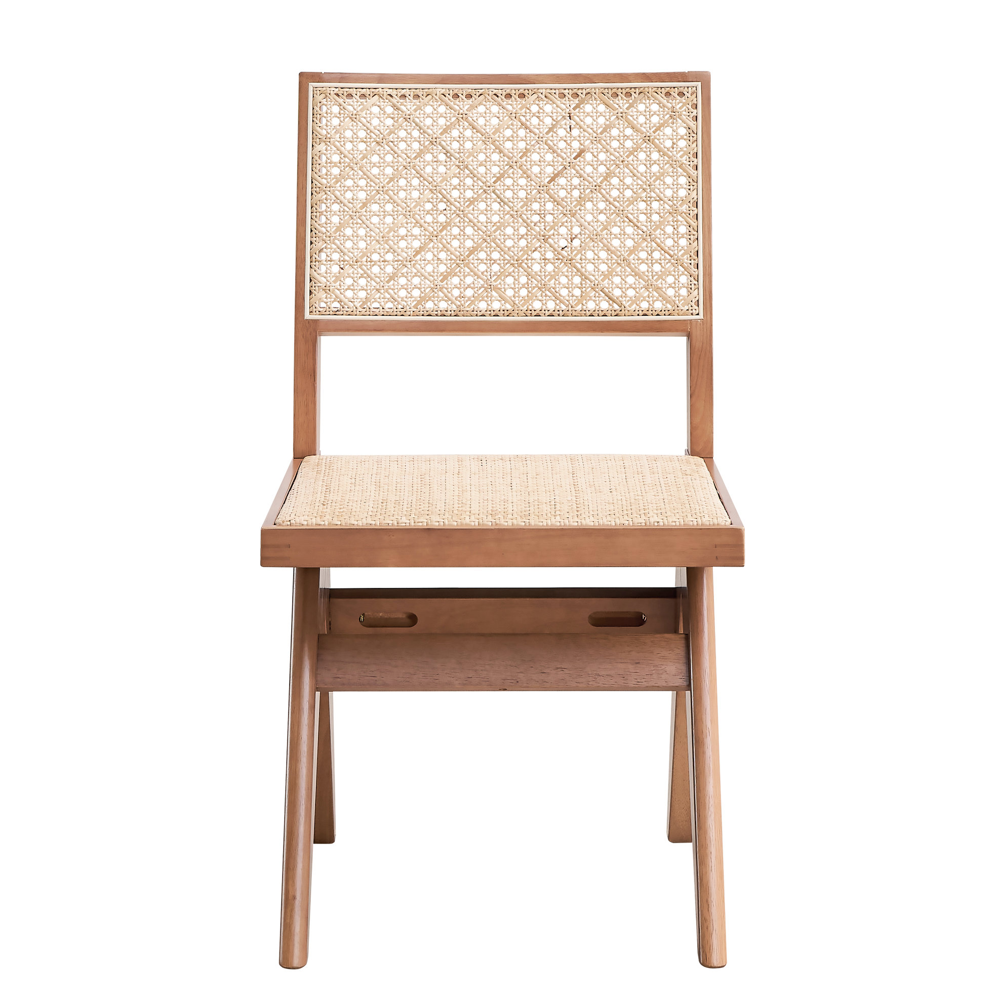 Wildon Home® Mid-century Modern Dining Side Chair (2) - Beige And ...