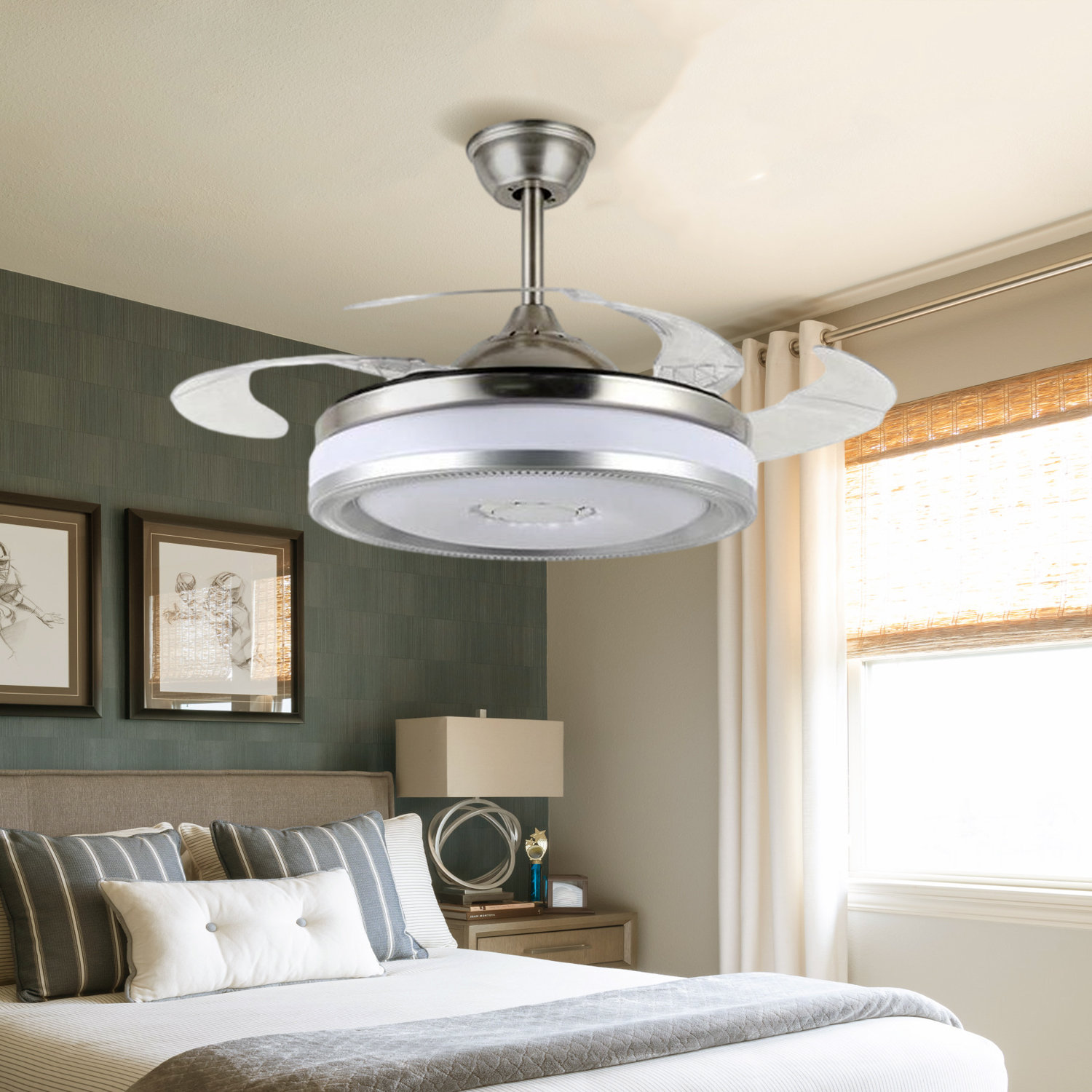 Ivy Bronx Icelean 43'' Ceiling Fan with LED Lights | Wayfair