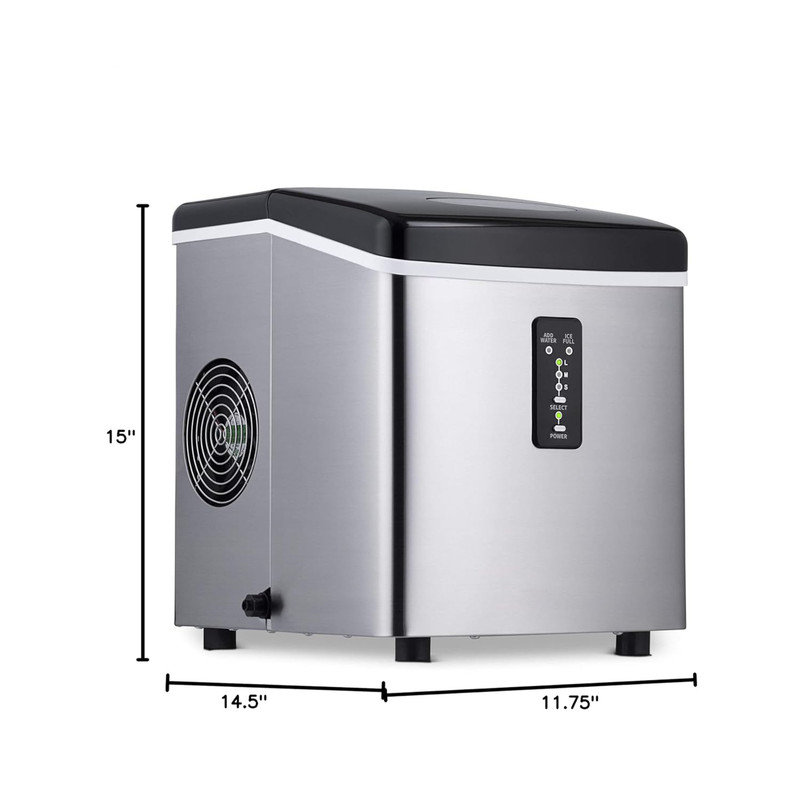 HIGEMZ 24 Lb. Daily Production Cube Ice Portable Ice Maker | Wayfair