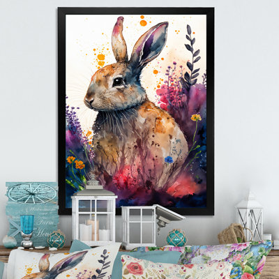 abstract rabbit art