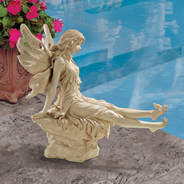 Design Toscano Gartenstatue Twinkle Toes Fairy & Bewertungen | Wayfair.de