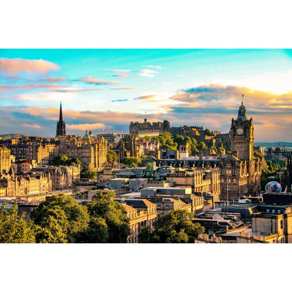 Hokku Designs Ciccotelli " Edinburgh Skyline " by Evenfh Print on ...