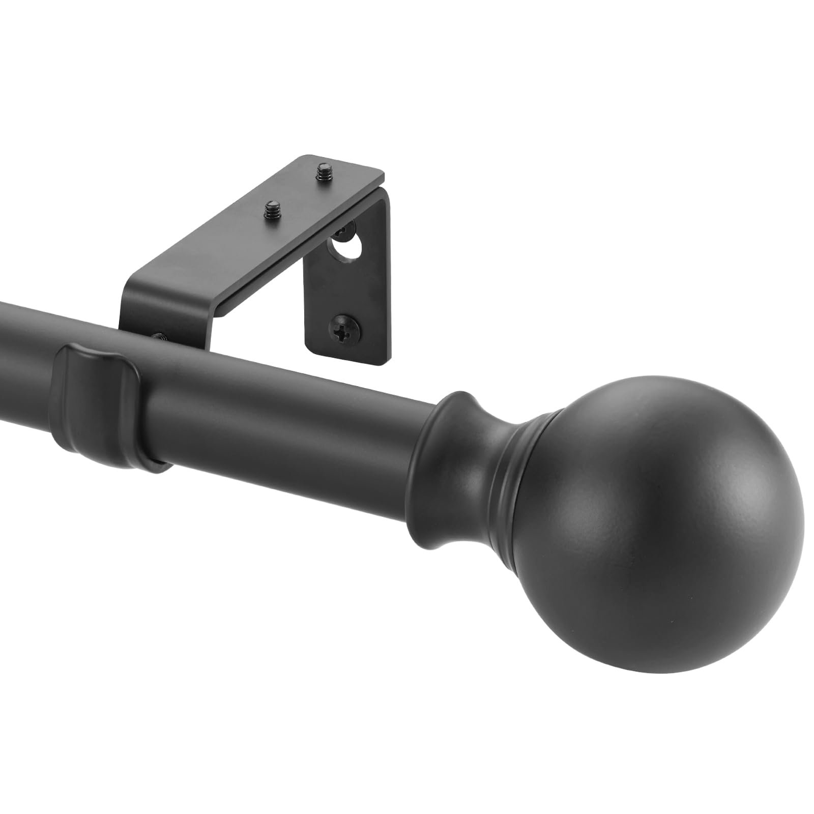 Lark Manor™ Giorgios Adjustable Brushed Nickel Curtain Rod, 72-144 Inch ...