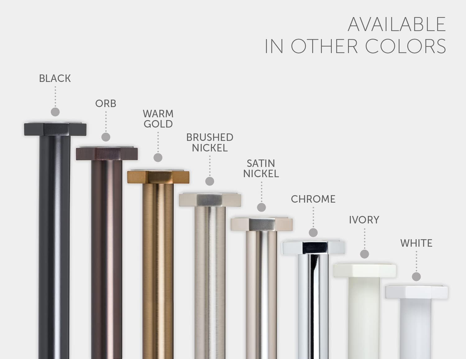 CAPBOL Tension Curtain Rod - Hexagonal Spring Tension Rod for Windows ...