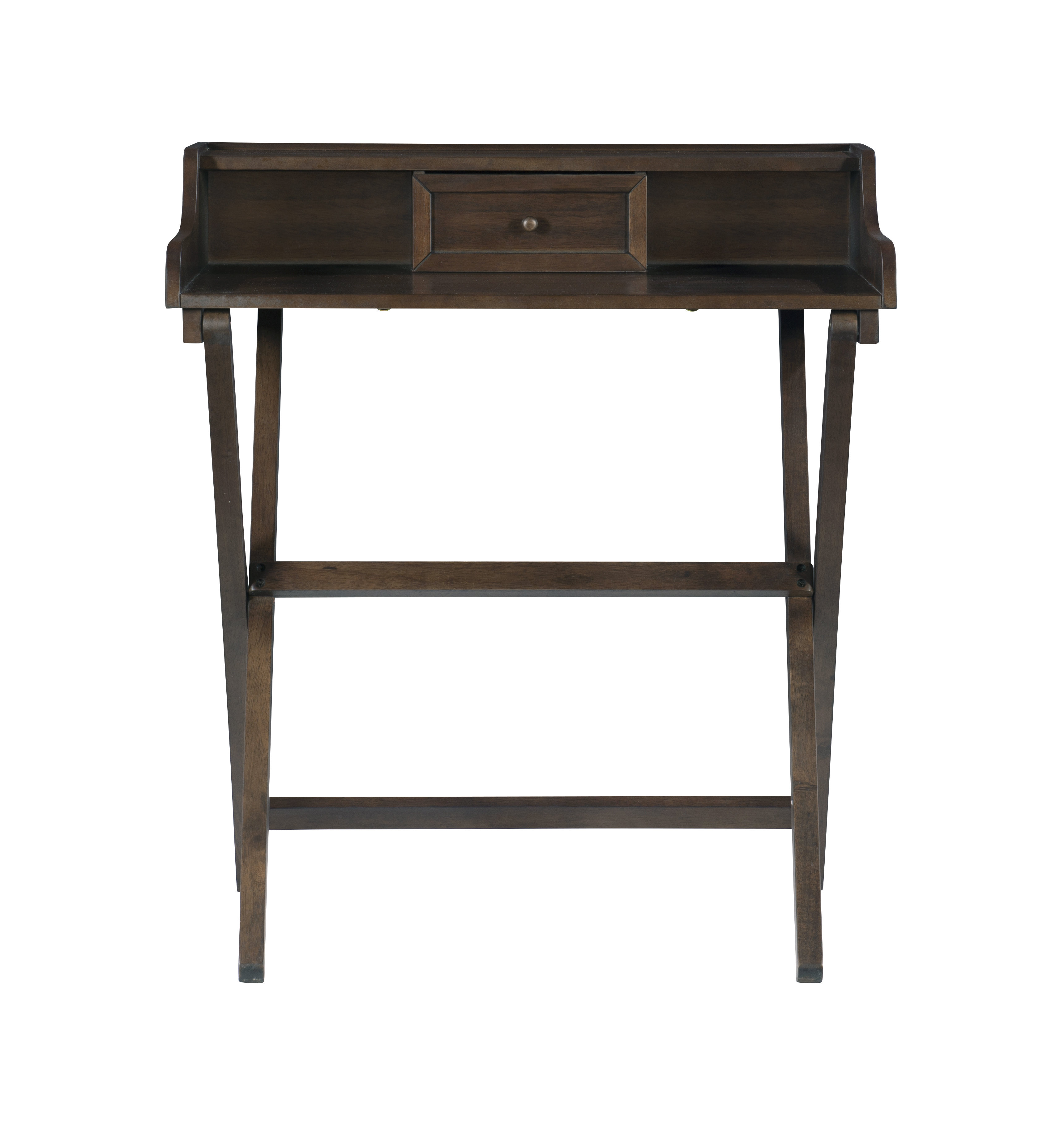 Grovelane Chloe Solid Wood 28" Folding Desk with Storage and Drawer ...