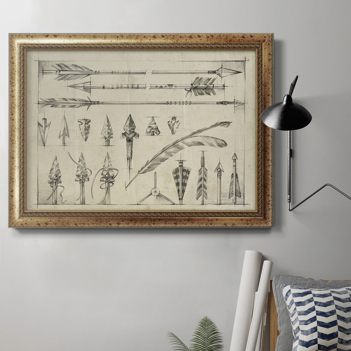 Foundry Select Arrow Schematic I Premium Framed Canvas- Ready To Hang ...