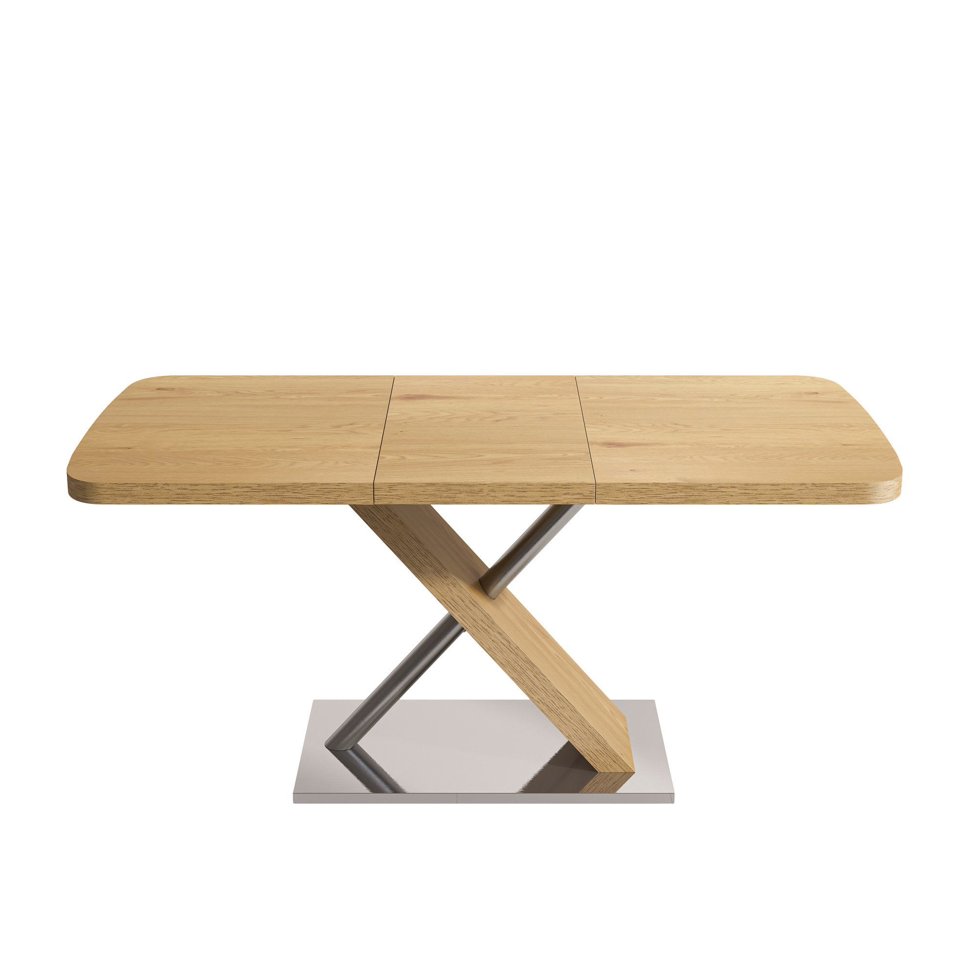 Latitude Run® 47.25 "-63" Dining Table, Original Wood, Seating 4-6 ...