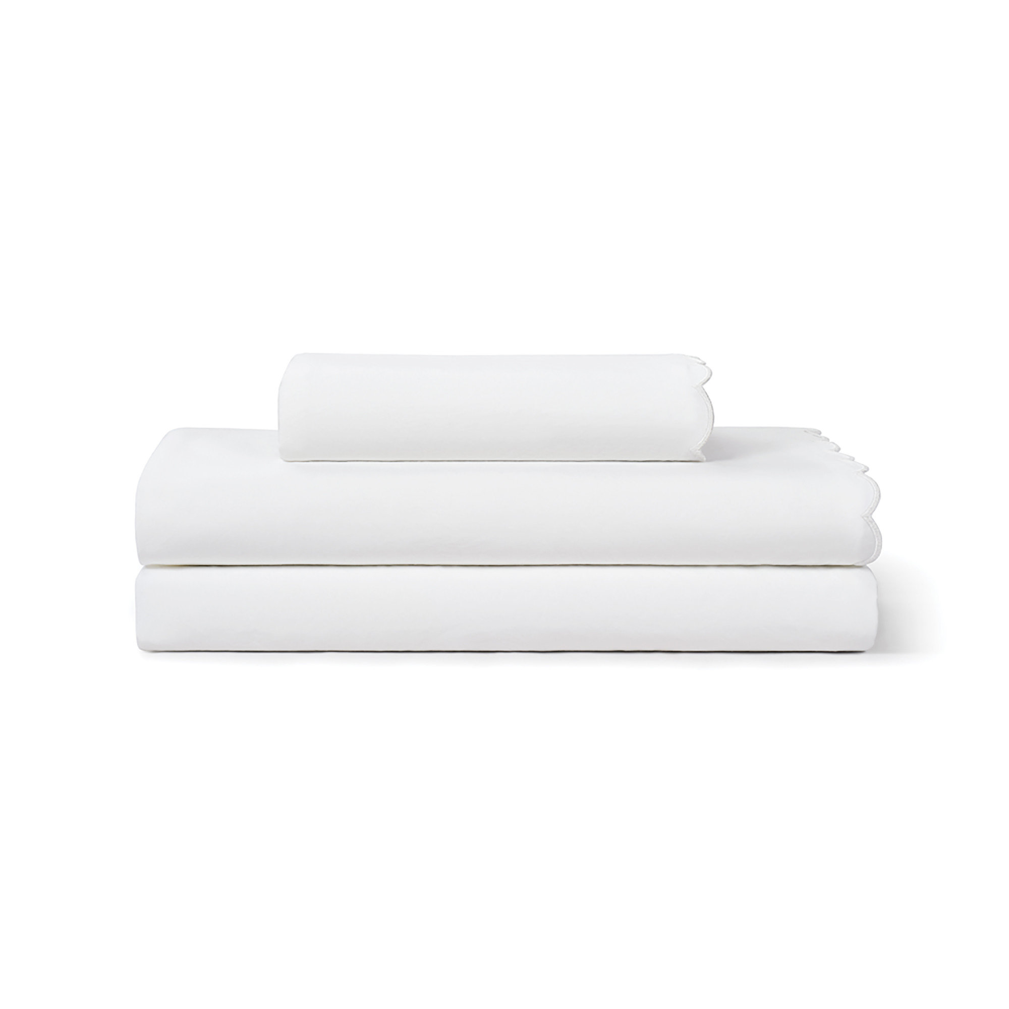 Peri Home Scallop Sheet Set White | Wayfair