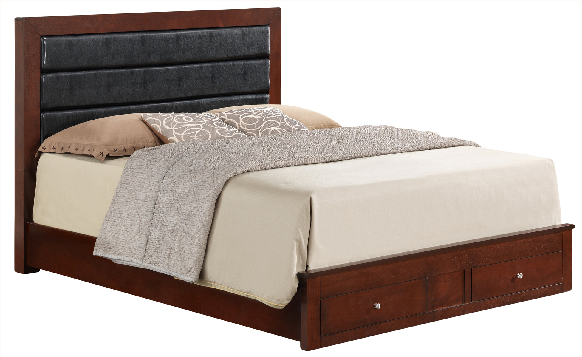 Red Barrel Studio® Charming Transitional Bed With Storage | Wayfair