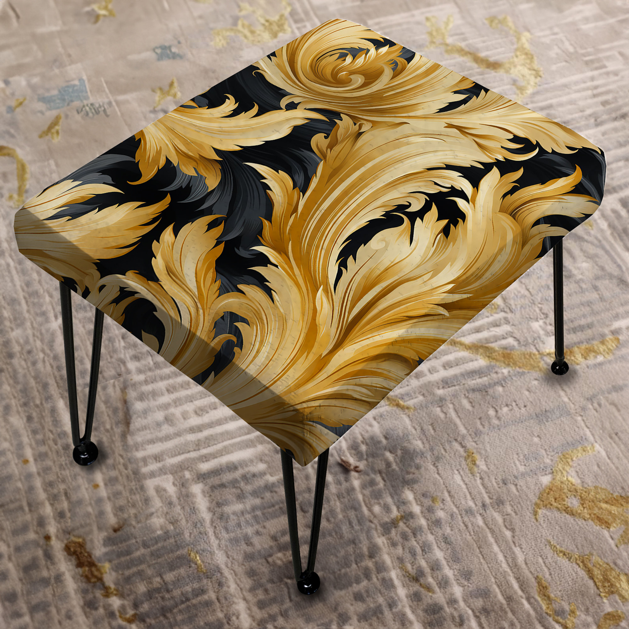 Design Art Royal Gilded Ikat Reverie Celebrate I - Ikat Rectangle ...